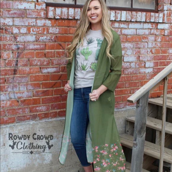 Rowdy Crowd Clothing | Sweaters | Botanical Gardens Duster | Poshmark